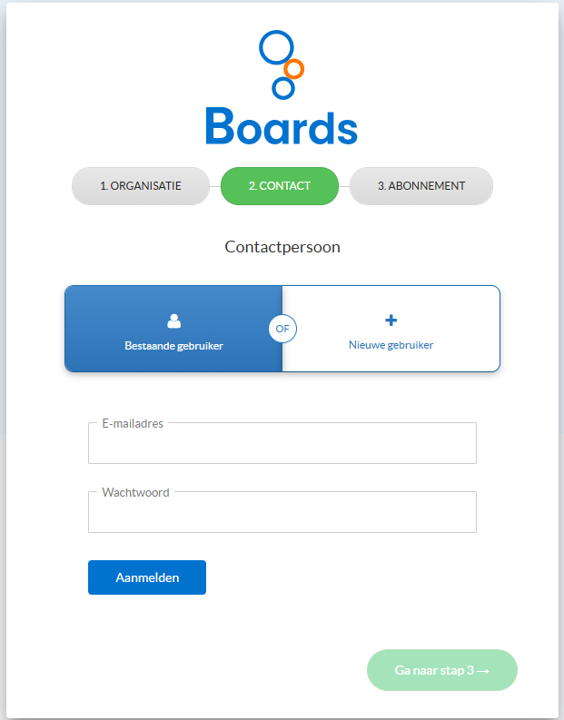 Hoe meld ik mijn organisatie aan in Boards? – Boards